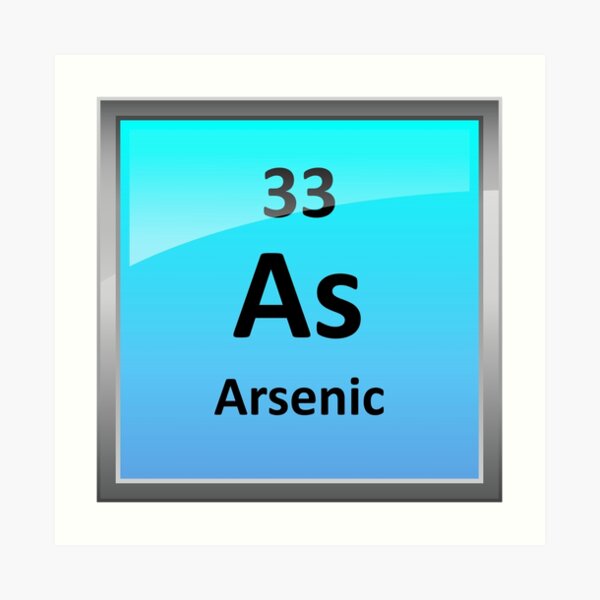 "Arsenic Element Symbol - Periodic Table" Art Print by sciencenotes ...