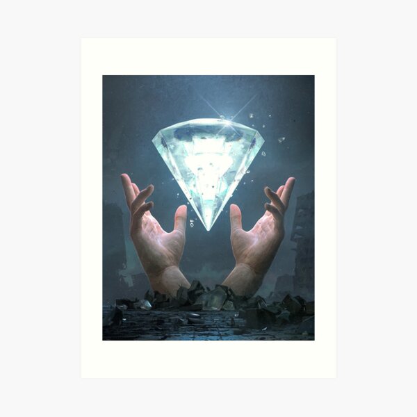 "BEEPLE DIAMOND HANDS" Art Print by AnnaKorolenko | Redbubble
