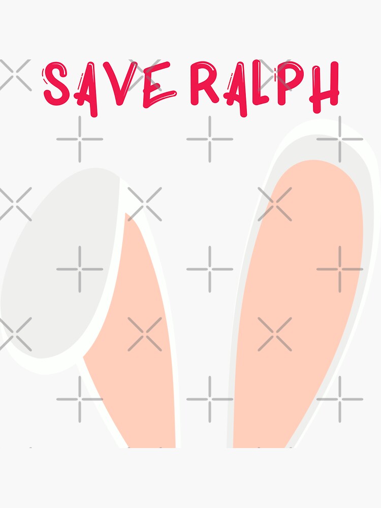 "Save Ralph" Sticker for Sale by privetju | Redbubble