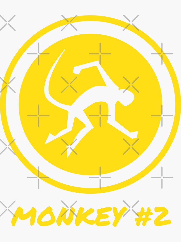 "Monkey Number 2 Child Funny Family" Sticker by RockSky | Redbubble