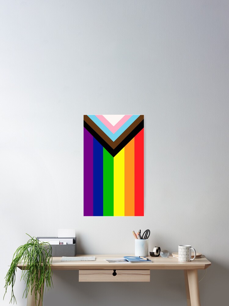 "Progress Pride Flag Vertical" Poster for Sale by NYXFN | Redbubble