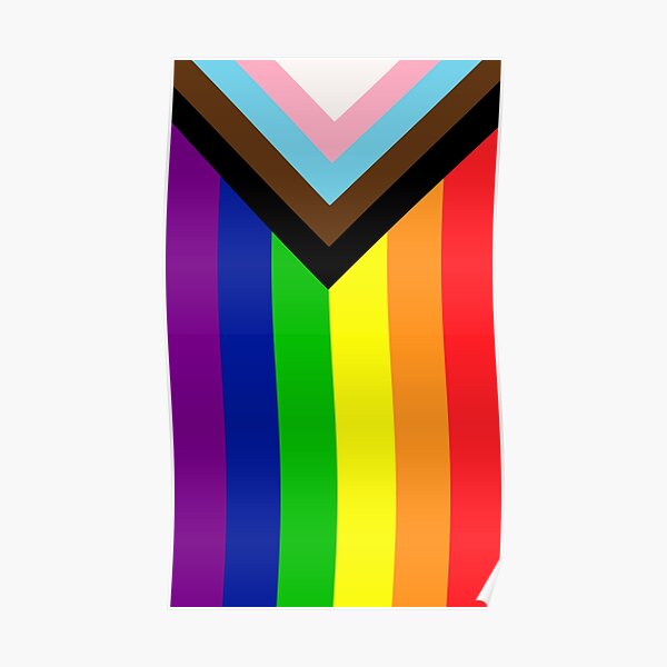 "Progress Pride Flag Vertical" Poster for Sale by NYXFN | Redbubble