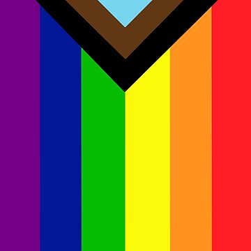 "Progress Pride Flag Vertical" Poster for Sale by NYXFN | Redbubble