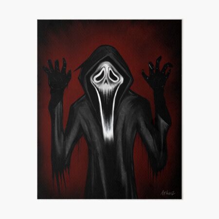"Ghost face" Art Board Print for Sale by Nightmare-shop | Redbubble