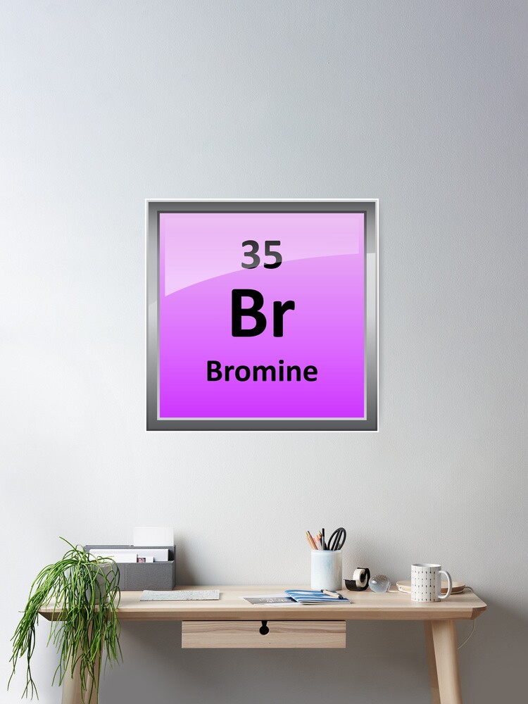 Quotbromine Element Symbol Periodic Tablequot Stickers By Sticker