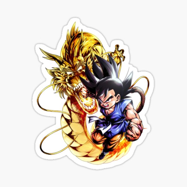 "Kid Goku" Sticker for Sale by fitainment | Redbubble