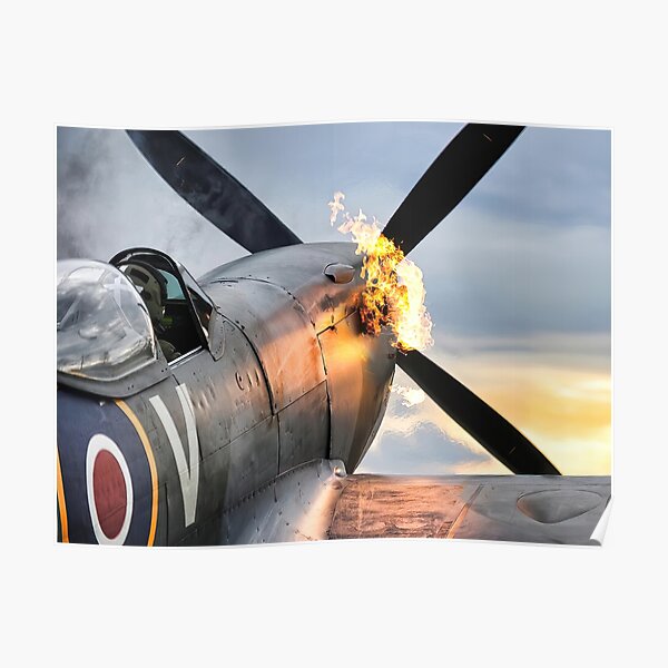 "Spitfire - start of the legend" Poster for Sale by Pikokk | Redbubble