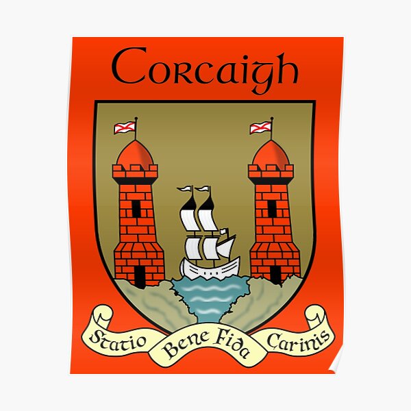 "Coat of Arms of Cork City - Irish" Poster by Shav | Redbubble