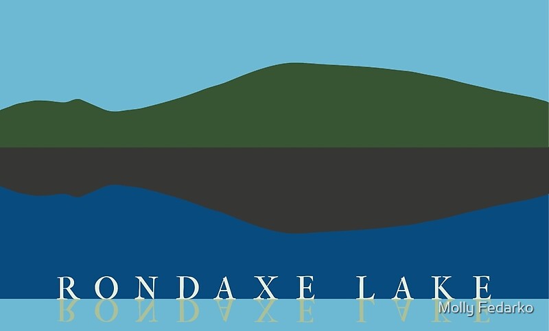 "Rondaxe Lake Bottle Mountain" by Molly Fedarko | Redbubble