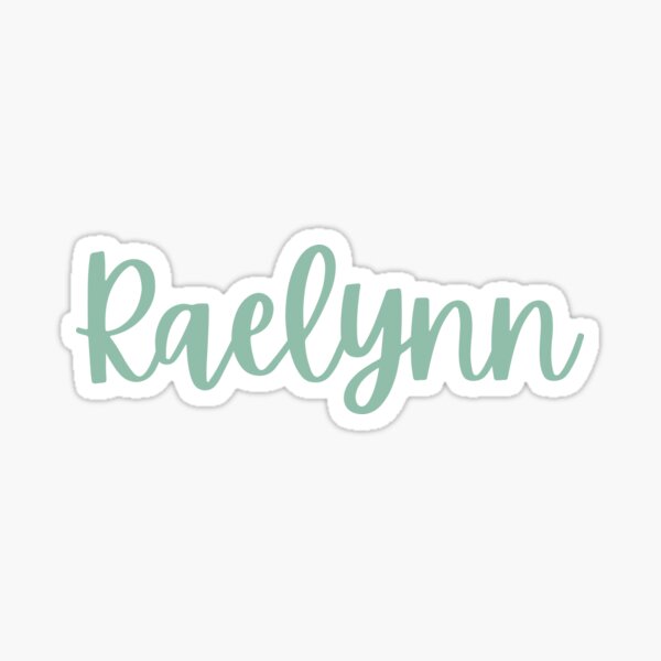 "Raelynn Name - Sage Green" Sticker for Sale by moxsto | Redbubble