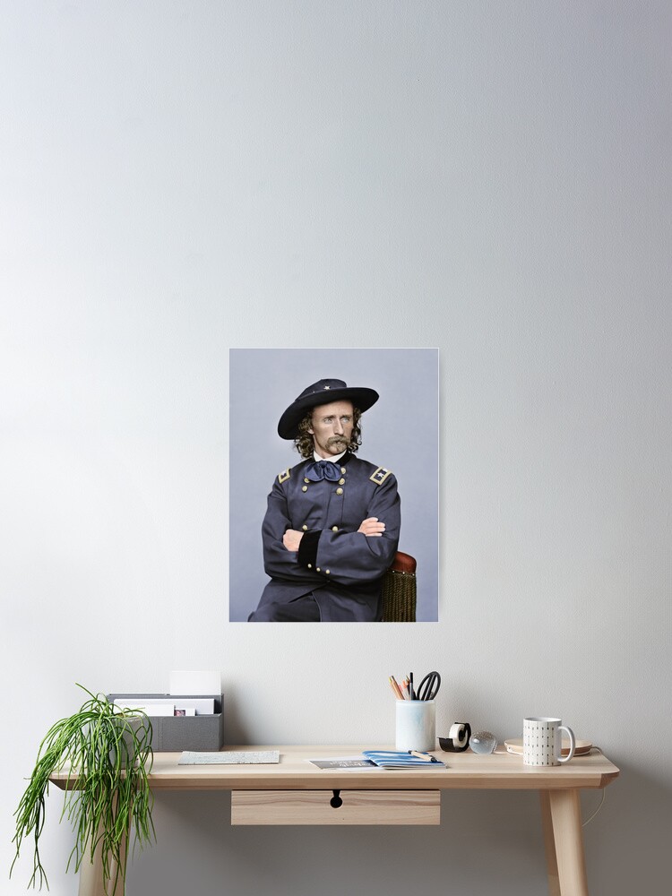 "General George Armstrong Custer - Colorized" Poster for Sale by ...