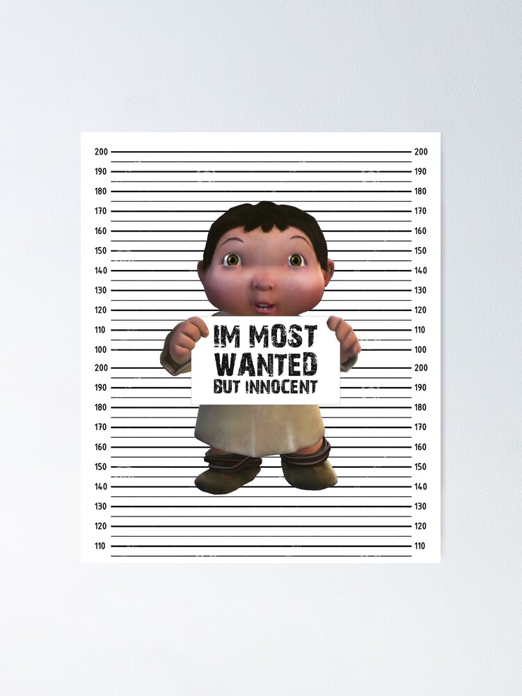 "Ice age baby most wanted but innocent" Poster by Risala | Redbubble
