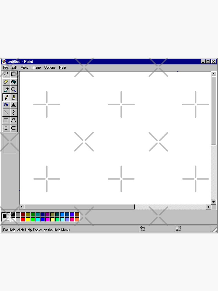"Paint Windows 95 Microsoft" Sticker for Sale by heatheracbates | Redbubble