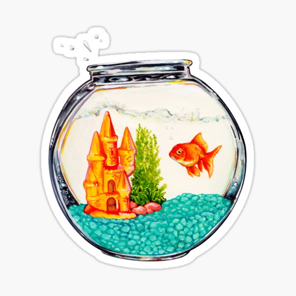 "Fishbowl Pattern" Sticker for Sale by Kelly Gilleran | Redbubble