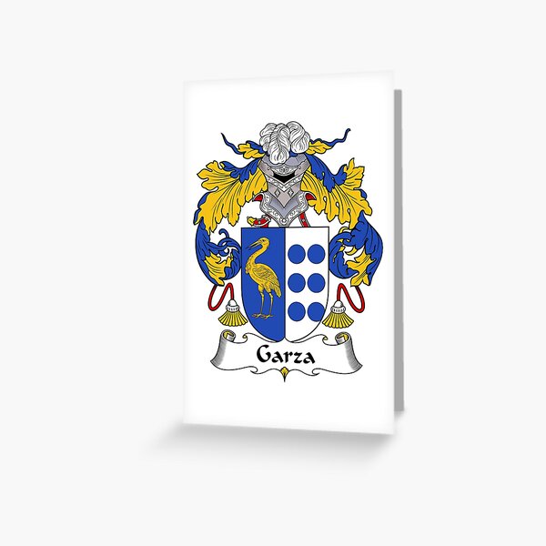 Tarjetas de felicitación «Garza Escudo de armas / Familia de Crest» de ...