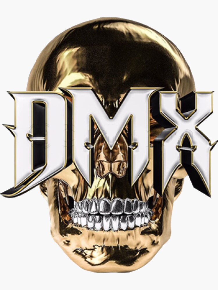 "DMX - Skull logo" Sticker by DMXMerch | Redbubble