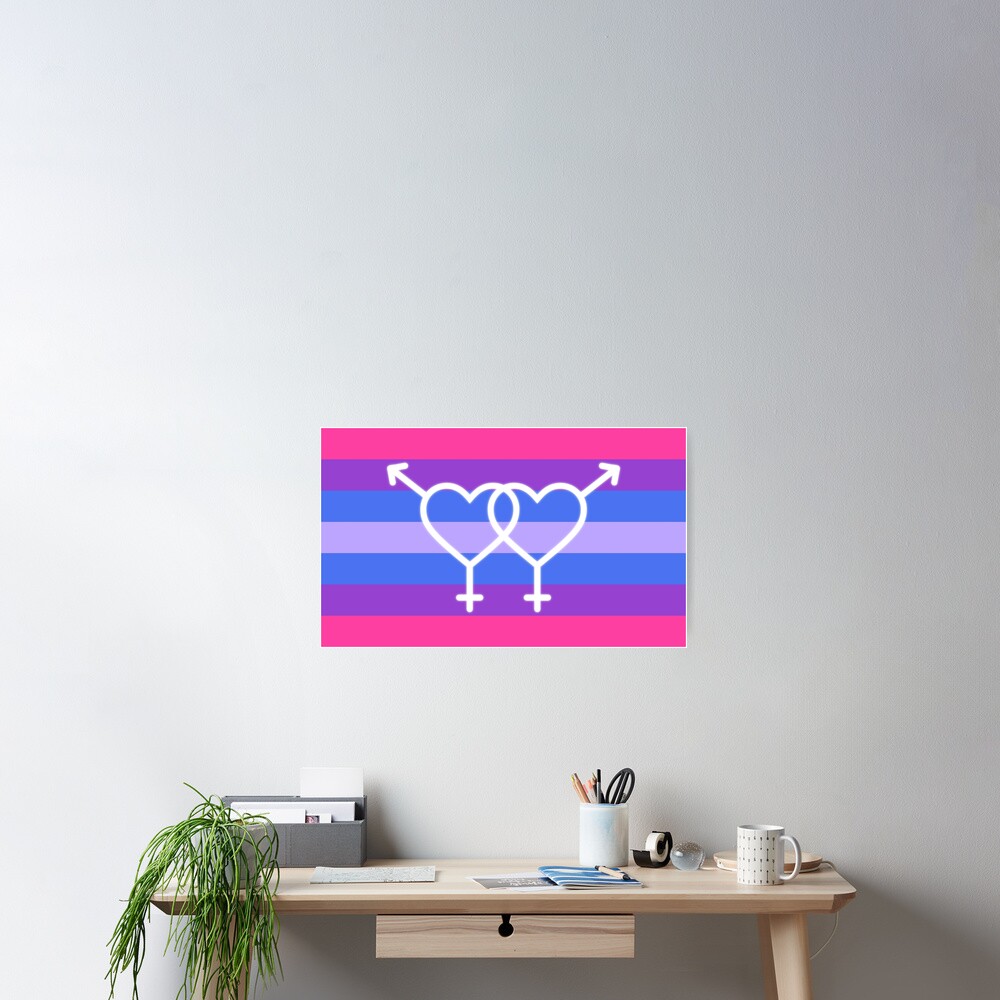 "T4T / TLT Flag with Symbol" Poster by Pupyzu | Redbubble