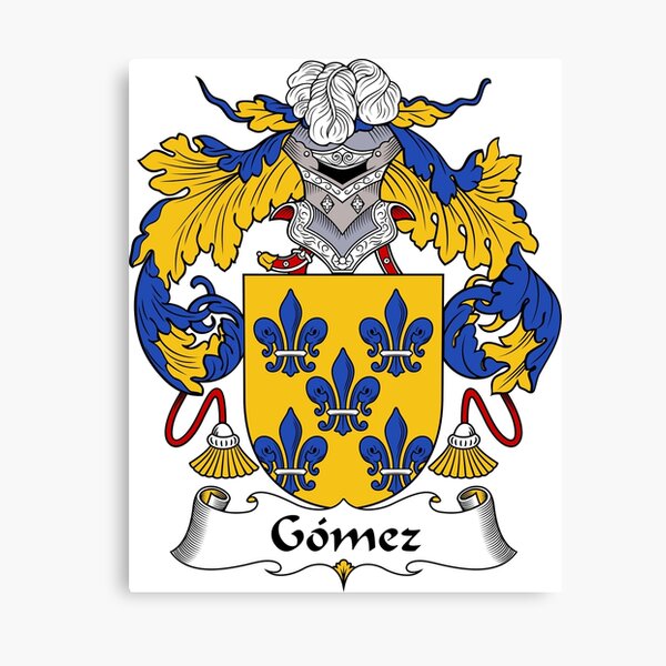 "Gomez Coat of Arms/Family Crest" Canvas Print for Sale by ...