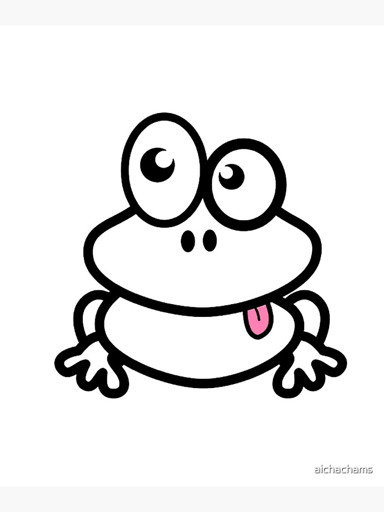 "Smiley Frog Face" Poster by aichachams | Redbubble