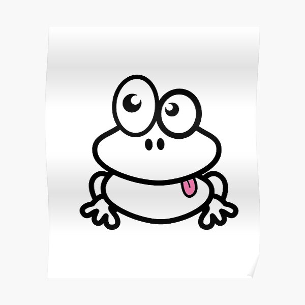 "Smiley Frog Face" Poster by aichachams | Redbubble
