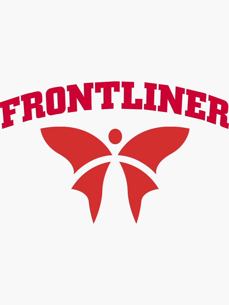 "Frontliner T-shirt design" Sticker by MissDewi | Redbubble