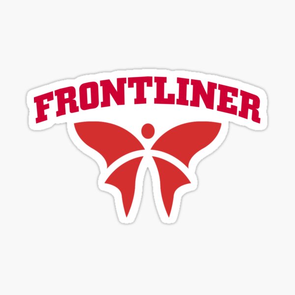 "Frontliner T-shirt design" Sticker by MissDewi | Redbubble