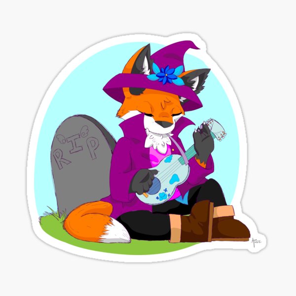 "Foxas Concept Artwork (Outcast Everlasting)" Sticker by AnnaValdezArt ...