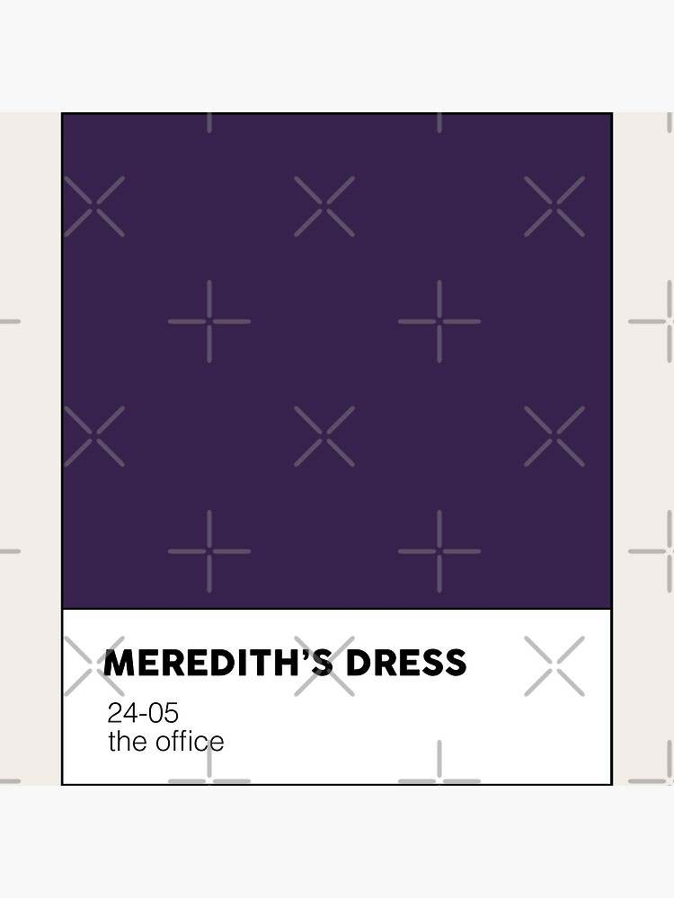 "the office colors - meredith’s dress" Poster by carterwood | Redbubble