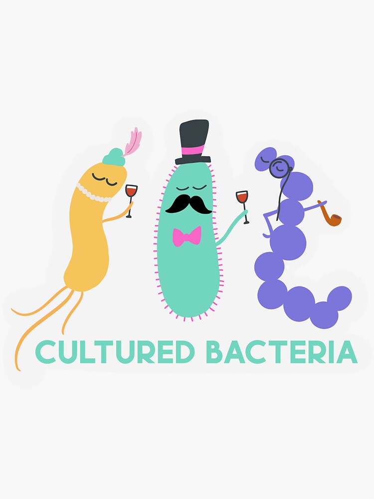 "Cultured bacteria " Sticker for Sale by ASPclub | Redbubble