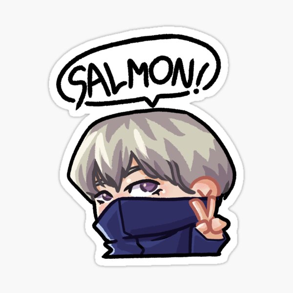 "Salmon! l Chibi Toge Inumaki l Jujutsu Kaisen " Sticker for Sale by ...