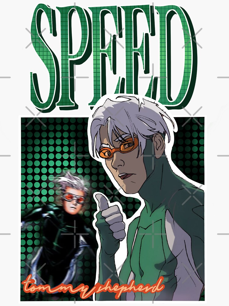 "speed | tommy shepherd" Sticker by thatssosidra | Redbubble