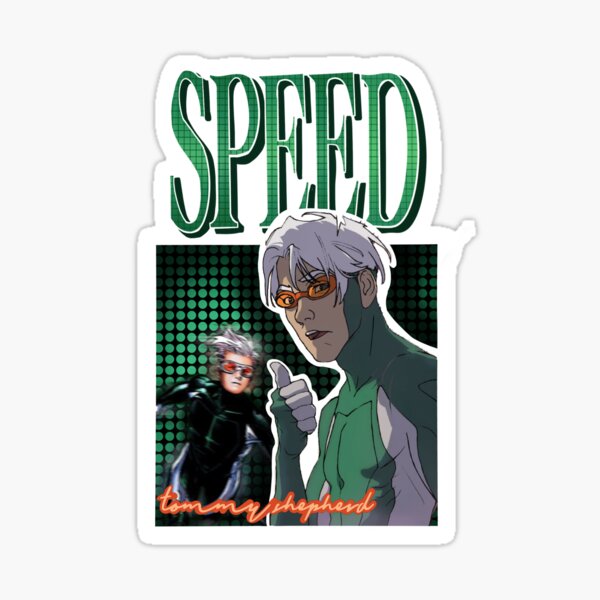 "speed | tommy shepherd" Sticker by thatssosidra | Redbubble