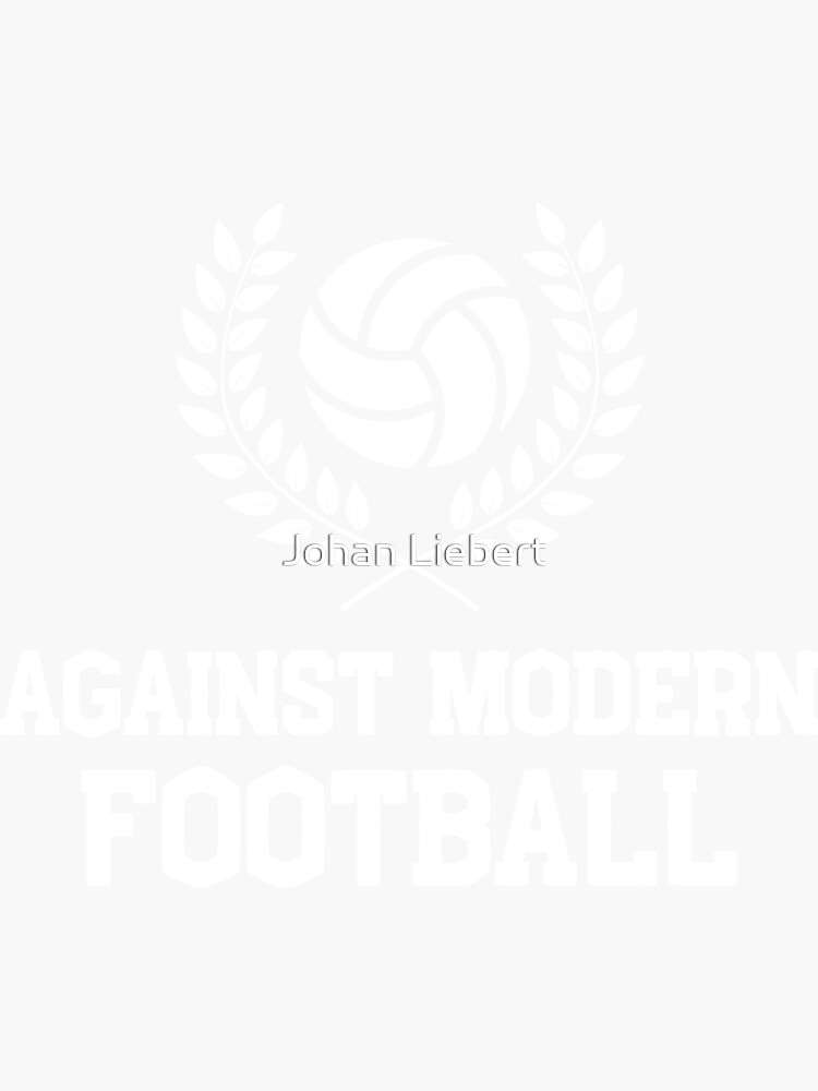 "Against Modern Football" Sticker by VirtuaWaves | Redbubble