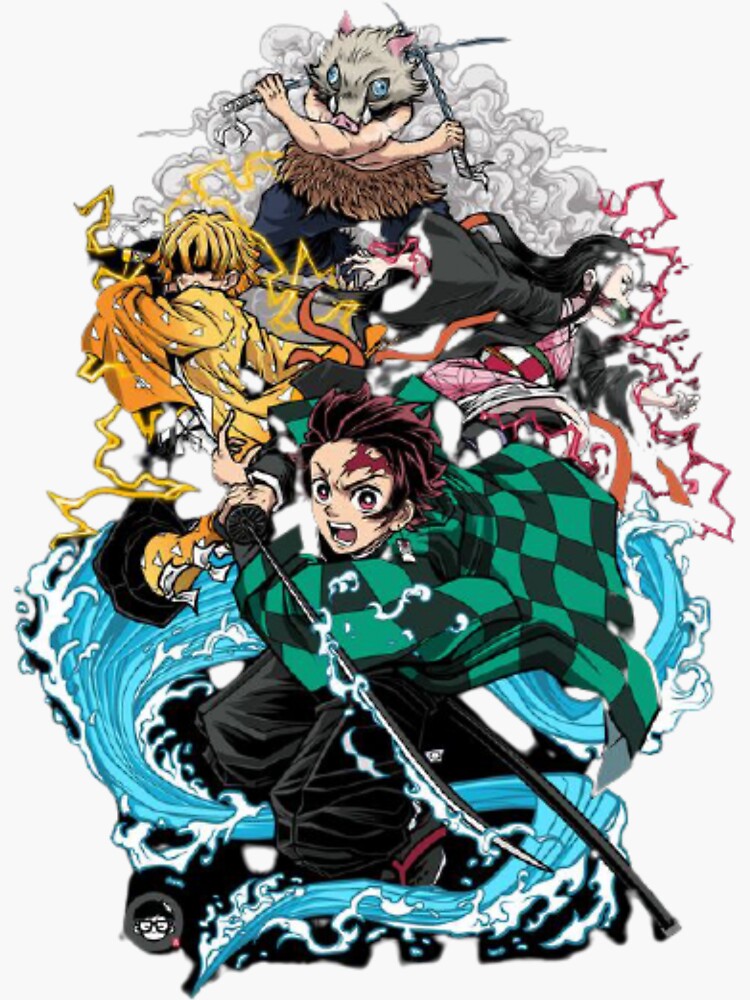 Craft Supplies & Tools Embellishments Tanjiro Kamado Funny Kiss-Cut ...