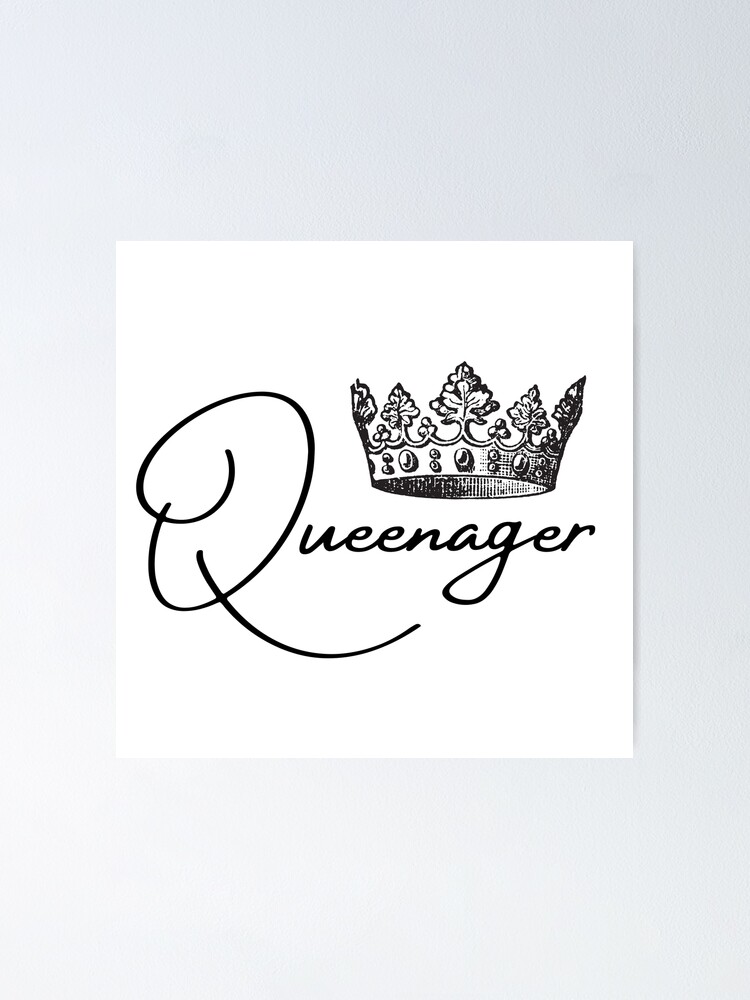 "Victorian Queenager" Poster for Sale by vect-HERart | Redbubble