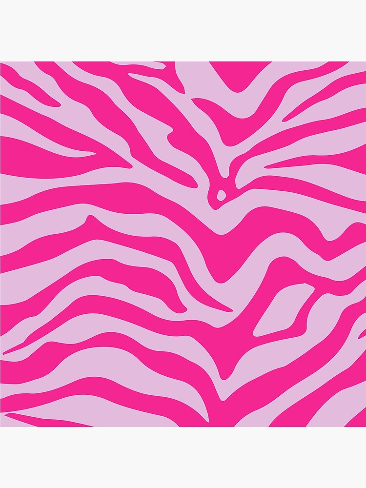 "Hot Pink zebra print" Poster by Lucas-501 | Redbubble