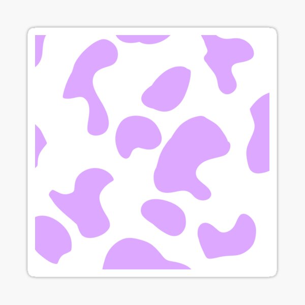 "Purple Cow Print" Sticker for Sale by dagutierrez217 | Redbubble