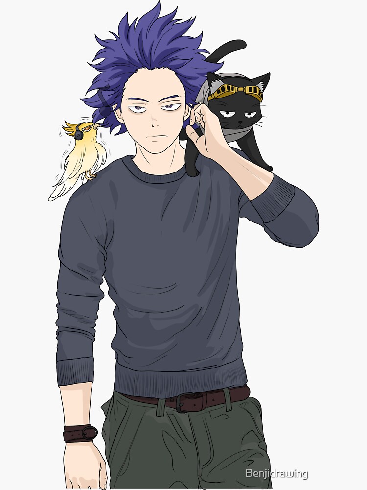 "Shinsou with anima aizawa and mic" Sticker by Benjidrawing | Redbubble