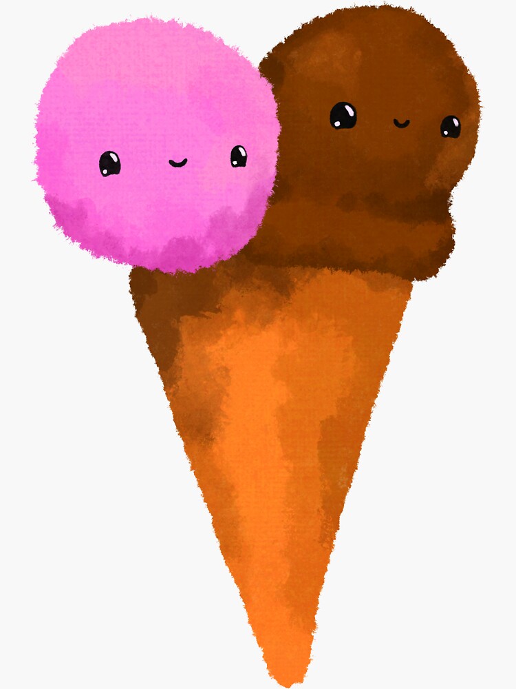 "Ice cream cuties" Sticker for Sale by Surplusweird | Redbubble