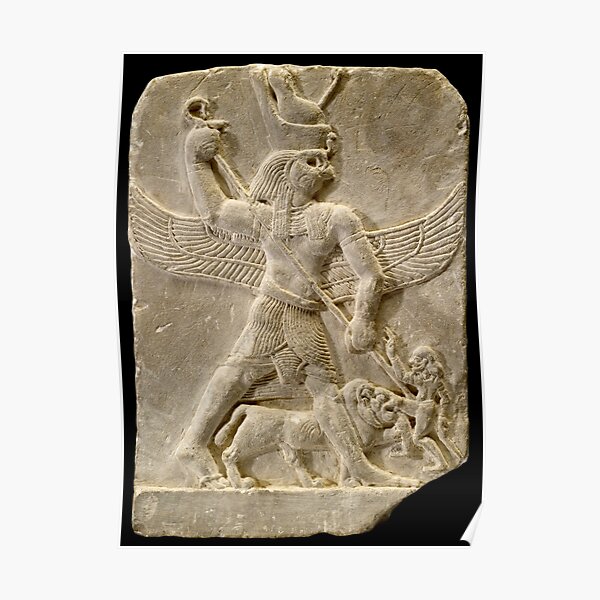"Roman Period Horus Spearing An Enemy" Poster for Sale by DotorEaon ...