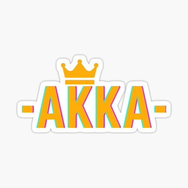 "-AKKA-? the king, the king" Sticker for Sale by Aymenlou | Redbubble