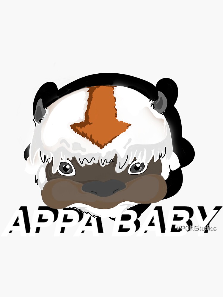 "Appa Baby" Sticker for Sale by VPONStudios | Redbubble