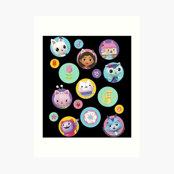 "Gabby's Dollhouse - Icons" Art Print by gaubong9277 | Redbubble