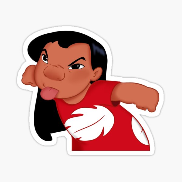 Pegatina «Lilo enojado» de maluaccioly | Redbubble