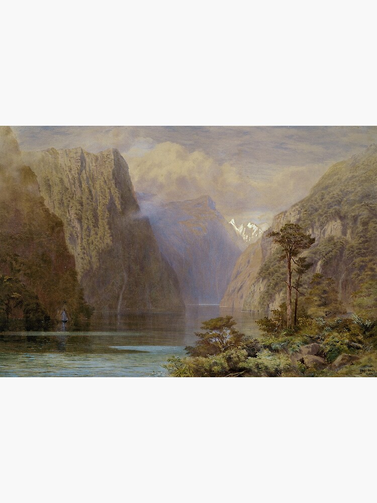 "Milford Sound, by John Gully. " Art Print by honeythief | Redbubble