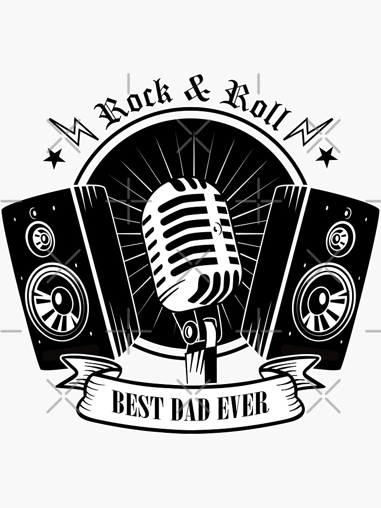 "Best Dad Ever Music Notes" Sticker for Sale by Joy8oy | Redbubble