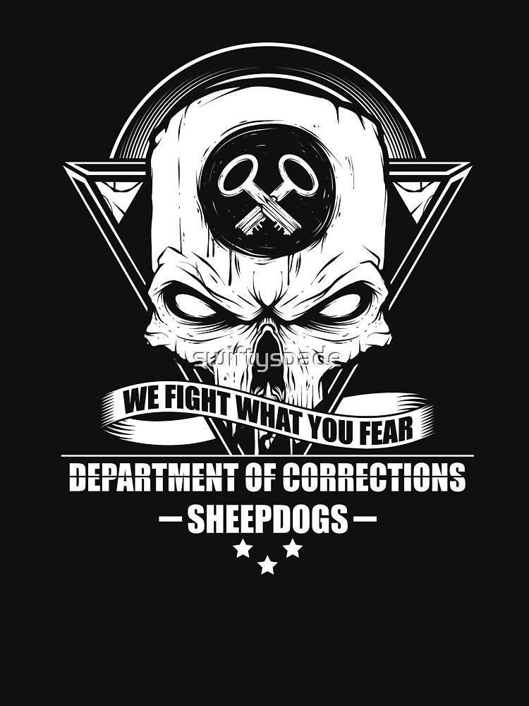"Corrections Officer Apparel Skull Sheepdogs Prison Guard" Essential T ...