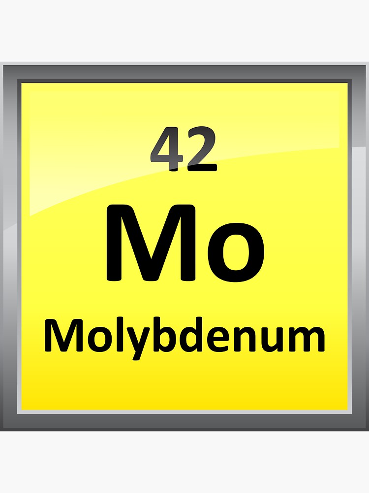 "Molybdenum Periodic Table Element Symbol" Sticker for Sale by ...