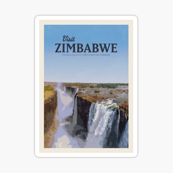 "Visit Zimbabwe" Sticker for Sale by CallumGardiner | Redbubble