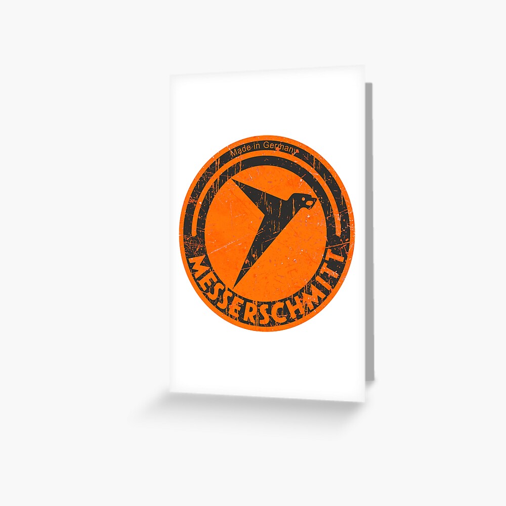 " Messerschmitt German Aircraft WW2 Logo" Greeting Card by quark ...